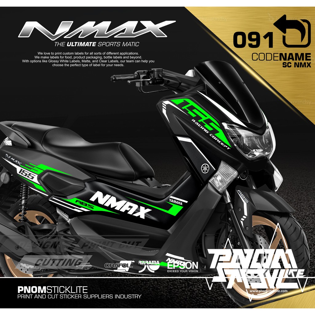 สติกเกอร์สําหรับตกแต่ง Striping Nmax Sc Nmx P091 - pnom_sticklite.th - ThaiPick