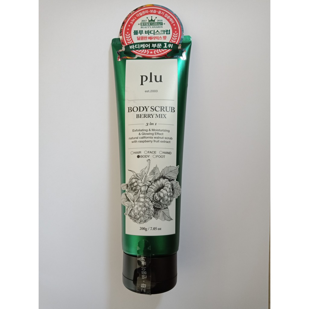Plu BODY SCRUB BERRY MIX (200 g.) สครับขัดผิวจากเกาหลี - marci_shop ...