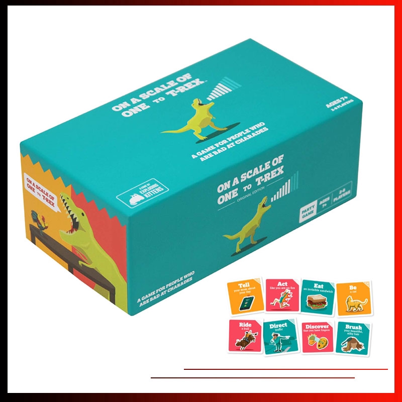 Card Game On a Scale of One to T-Rex by Exploding Kittens การ์ดเกมของ ...
