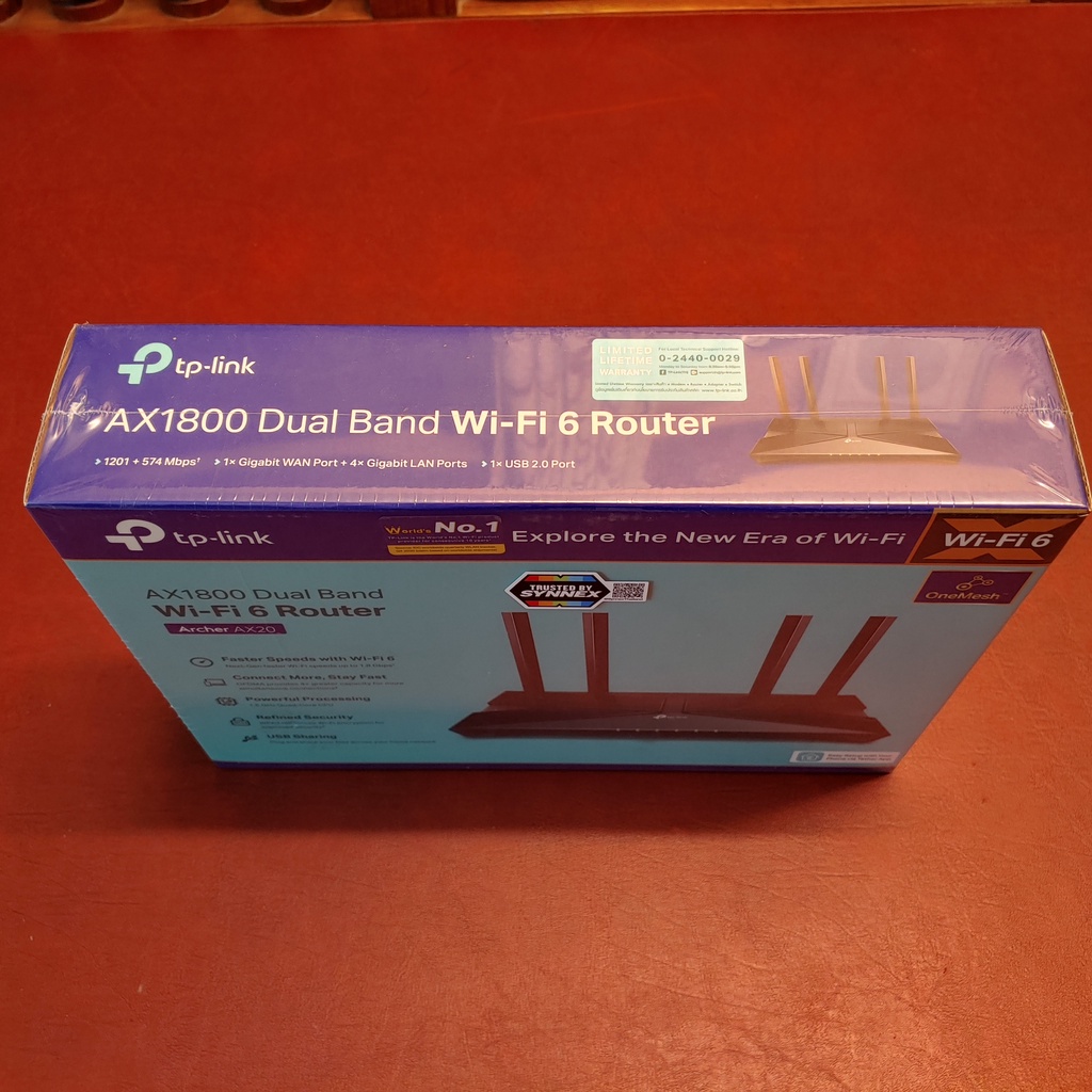 (มีสินค้า) TP-Link Archer AX20 AX1800 Wi-Fi 6 Wireless Dual Band ...