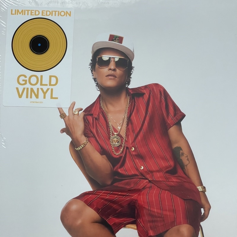 แผ่นเสียง Bruno mars XXIVK Magic Limited Edition GOLD Vinyl LP Album ...