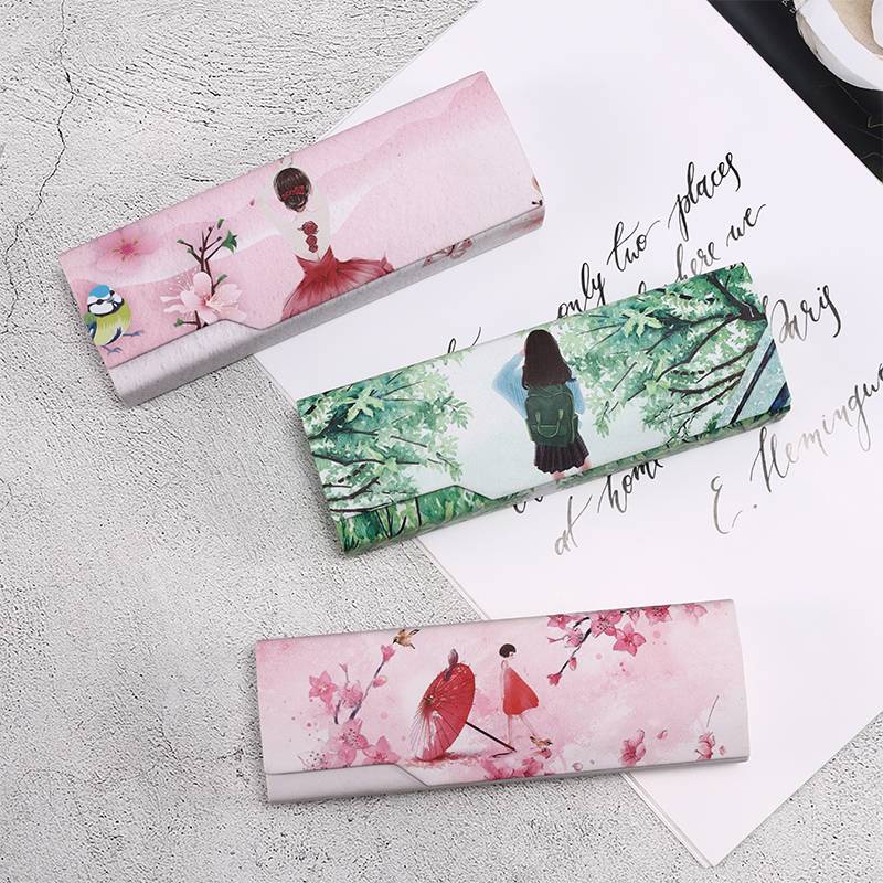 กล่องแว่น กล่องแว่นตา ins girl หัวใจเกาหลีสดเล็ก ๆ น้อย ๆ พกพาง่ายๆที่ ...