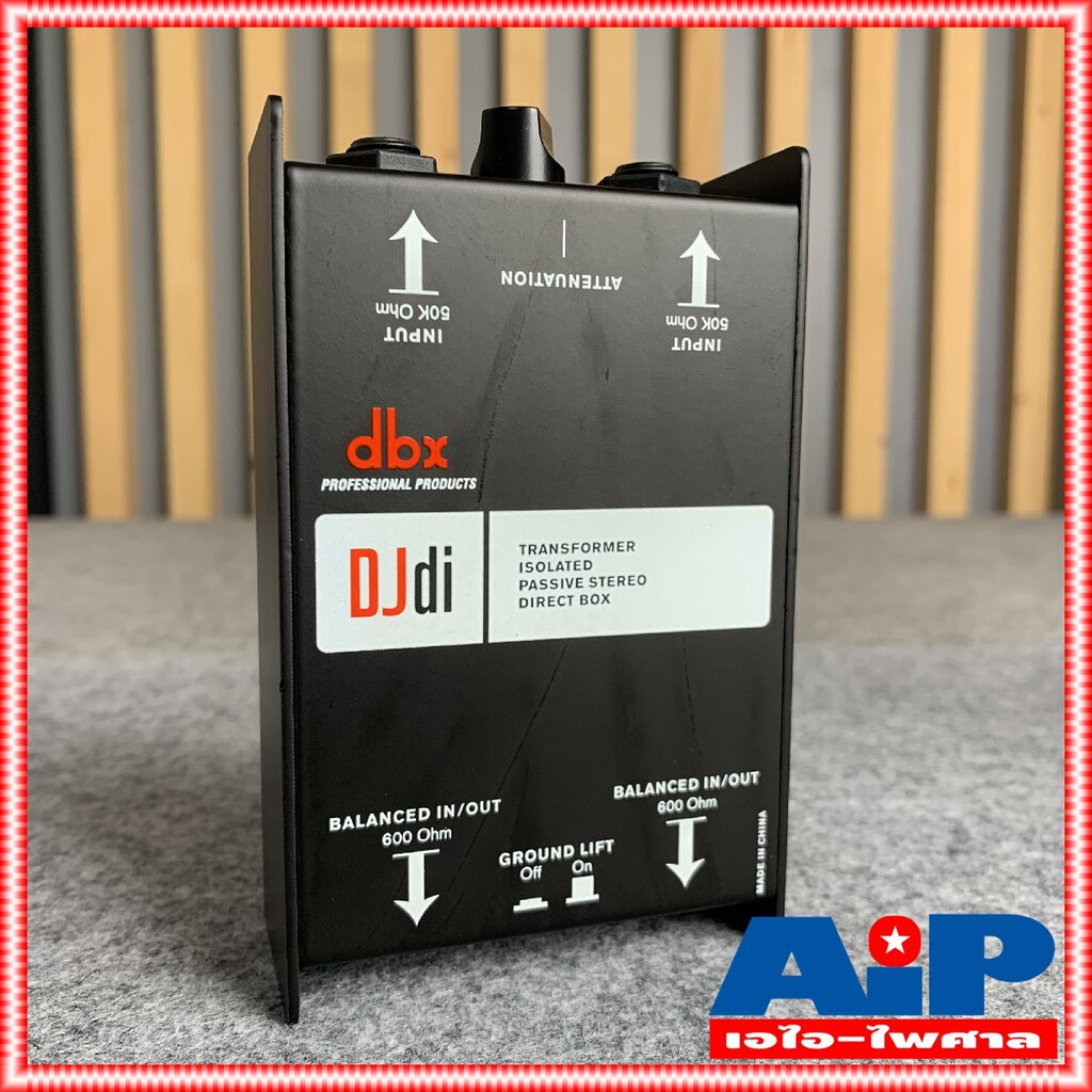 DBX DJDI 2CH PASSIVE DI DI Box แบบ Passive กันเสียง จี่ ฮัม กันไฟยัอน ...