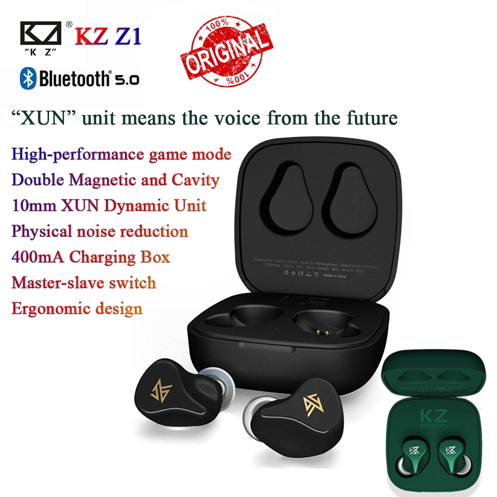 หูฟังบลูทูธ 5 . 0 แบบไร้สาย kz z 1 tws truth earbuds 10 มิลลิเมตร xun pk - blesiya1.th - ThaiPick