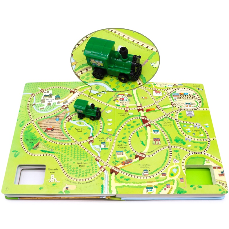 Usborne book ชุด Wind-up busy Train Book - pirch18 - ThaiPick