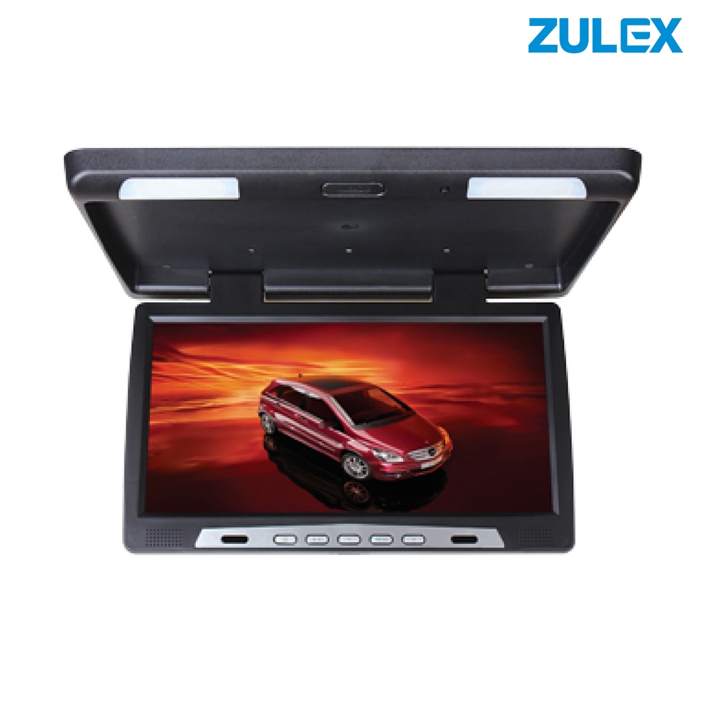 Zulex จอเพดานติดรถยนต์ รุ่น HM-1799 สีเทาสีครีม จอภาพขนาด 17 นิ้ว ...
