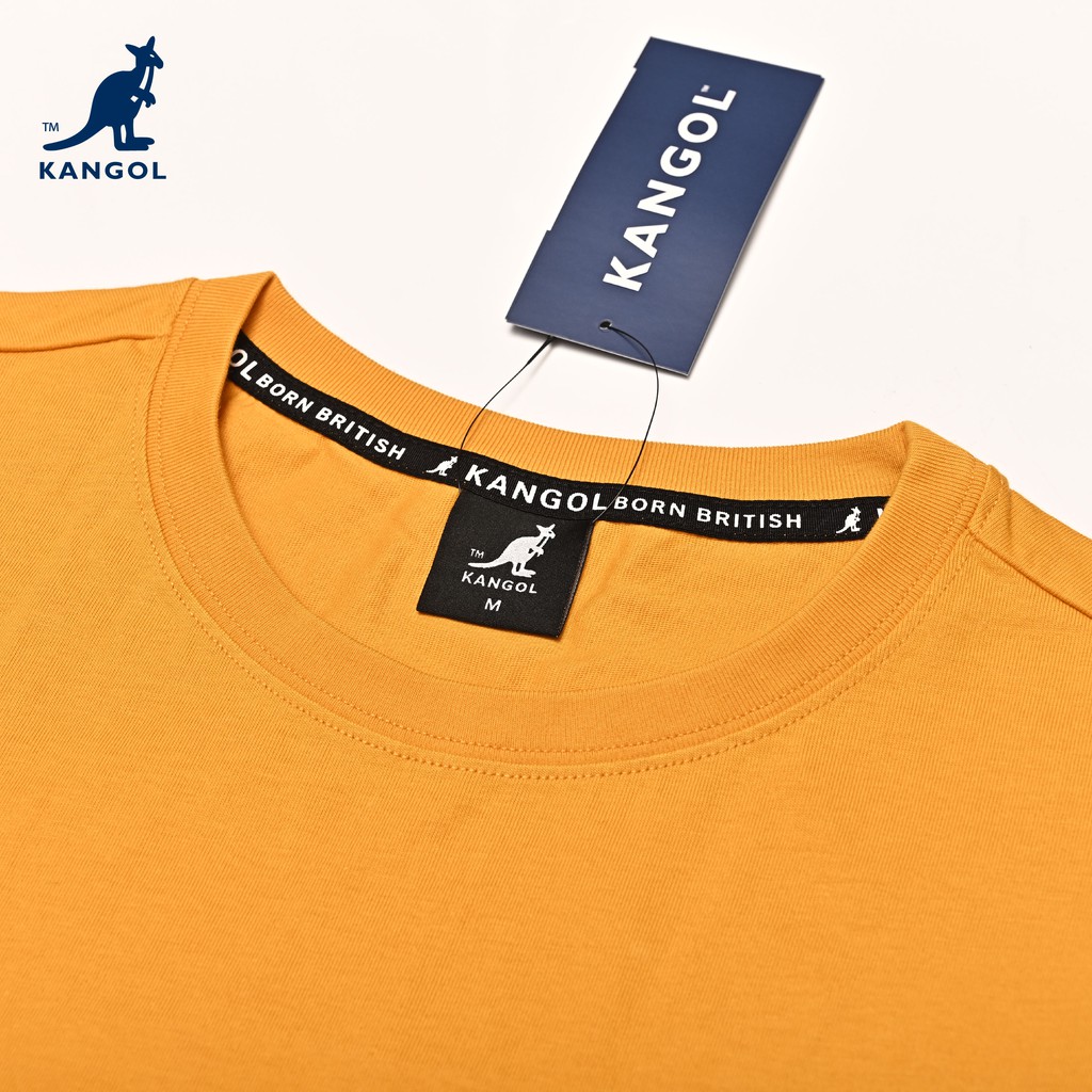 KANGOL T-shirt เสื้อยืดสกรีนลายอักษร KANGOL สีครีมเหลืองเขียว ผู้ชาย 60211026 ...