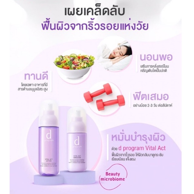 แท้1แถม1สุดคุ้ม️ d program Vital Act Lotion MB 125 mL โลชั่นฟื้นบำรุง ...