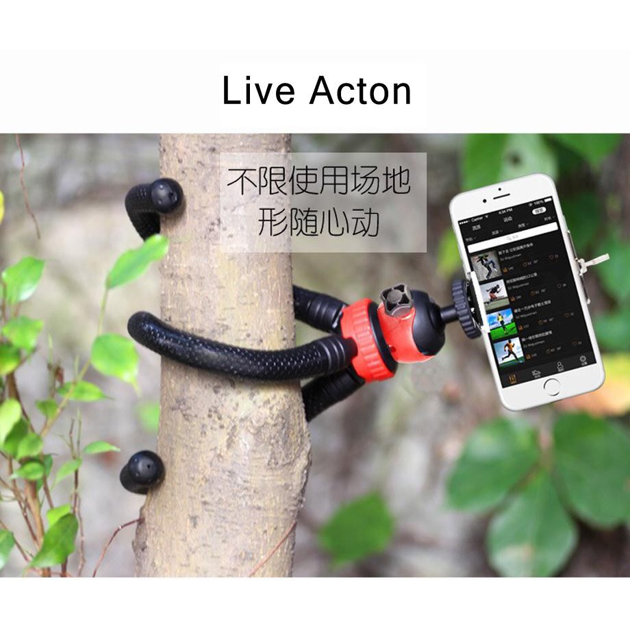 Mini Creative Flexible Octopus Tripod with Mount Holders for Mobile ...