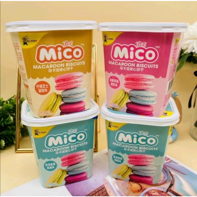 มินิมาการอง Tiny Mico พร้อมส่ง หอม อร่อย น่ากิน ขนาด 88 กรัม 3 รสให้เลือก สวีทครีม สตรอเบอร์รี่ ...