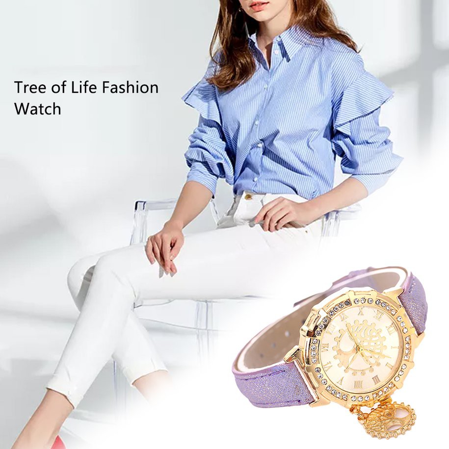 Kek & Explosion นาฬิกาข้อมือแฟชั่นลายต้นไม้สําหรับผู้หญิง - kekagonf.th ...