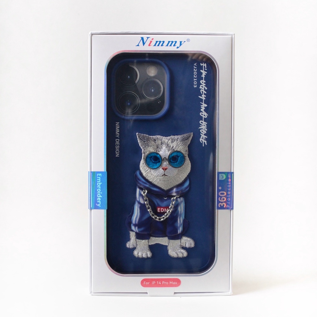 NIMMY 360 Protection เคสปักลาย 3D case for iPhone 14 14Max 14 Pro14 ...