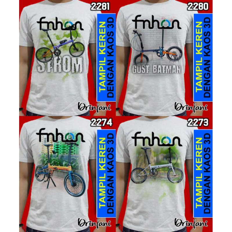 เสื้อยืดแขนสั้นพิมพ์ลาย Dahon Bike Fnhon 3 มิติสําหรับผู้ชาย - robby180 ...