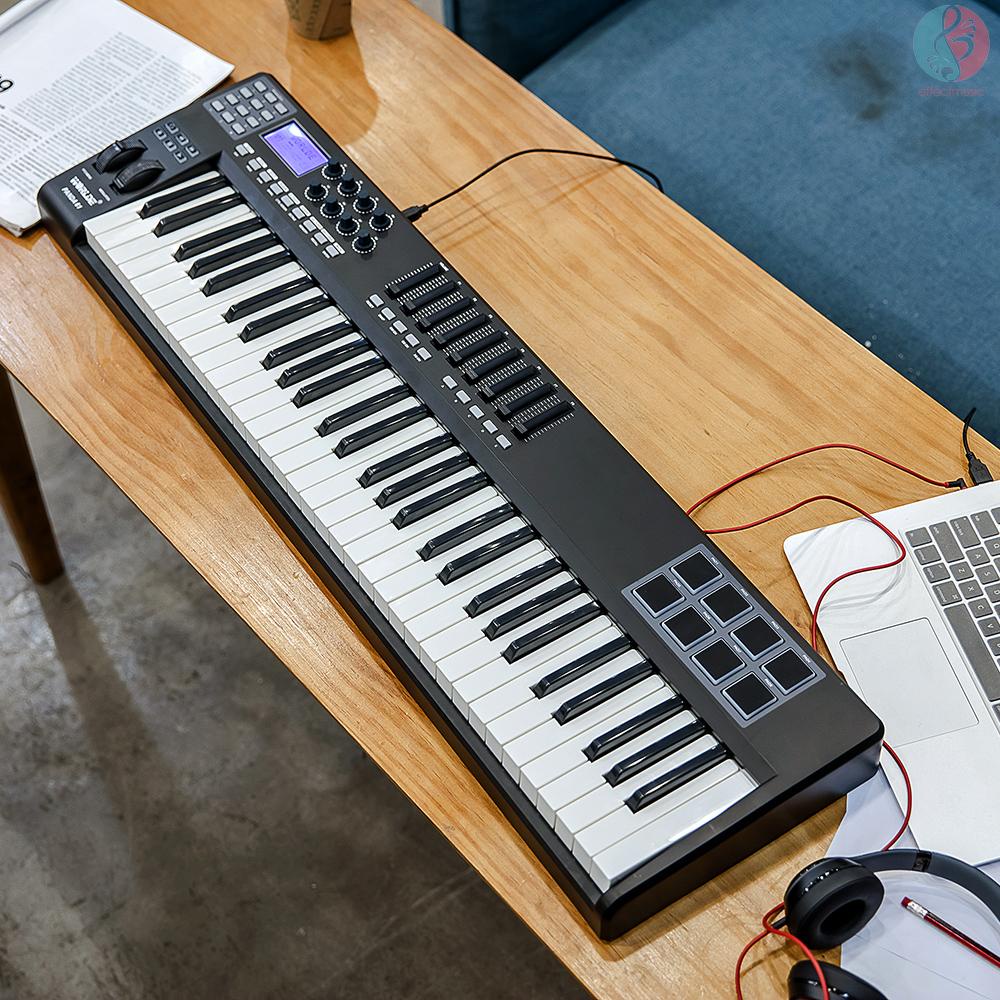 Worlde Panda61 แป้นพิมพ์ 61-คีย์ Usb Midi 8 Rgb Backlit Trigger พร้อม ...