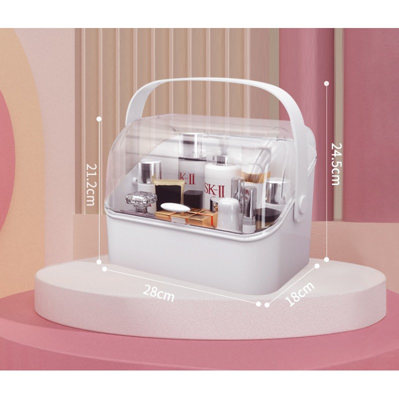 Transparent cosmetic storage box portable storage box drawer divider ...