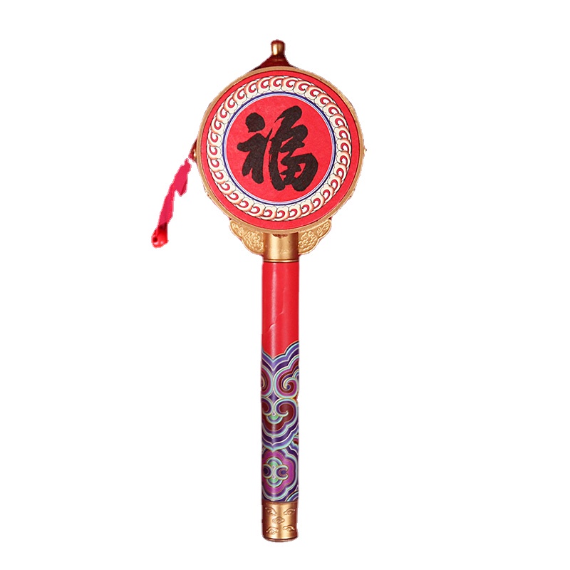 Traditional Rattle Drum Infant Children Hand Swinging Tambourine Gift ...