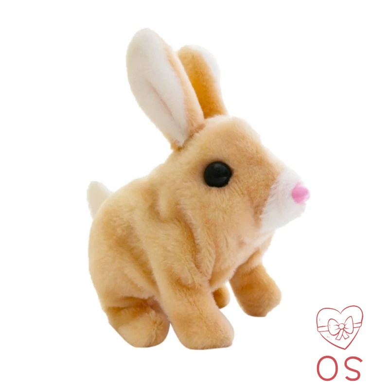 Electric Rabbit Toy Cute Walking Wiggle Ears Realistic Stuffed Animal ...