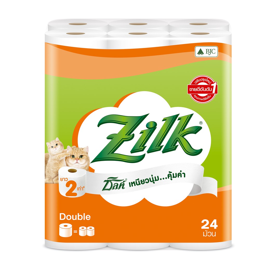 ๑Zilk ซิลค์ ดับเบิ้ลโรล 24 ม้วน | Shopee Thailand