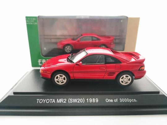 1:43 1989 Toyota MR2 SW20 Alloy Metal Diecast Cars Model Toy Vehicles ...