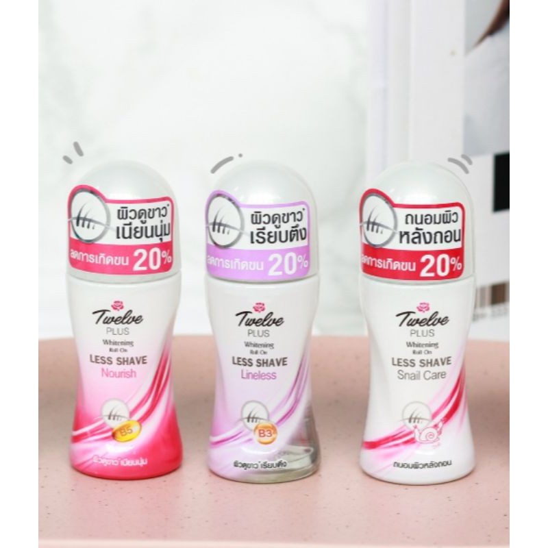 Twelve plus Less Shave (โรลออน) ทเวลฟ์ พลัส เลสเชฟ ไลน์เลส | Shopee ...