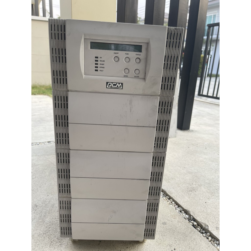 UPS (เครื่องสำรองไฟ) PCM รุ่น VGD-6000 ขนาด6KVA 4200W เครื่องมือสอง ...