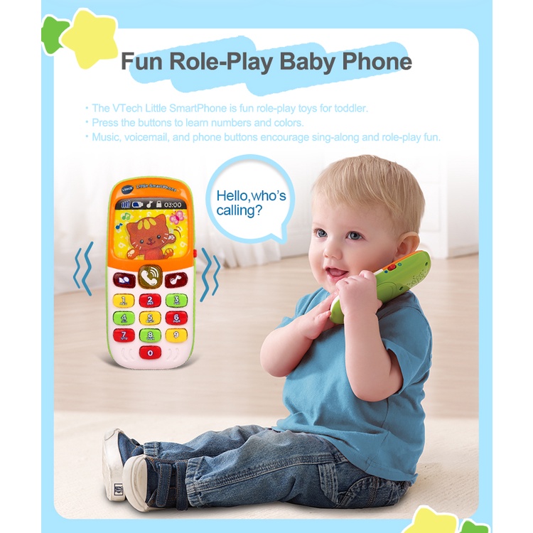VTech Orange Color Little Smartphone Baby Phone Toys (6912 months ...