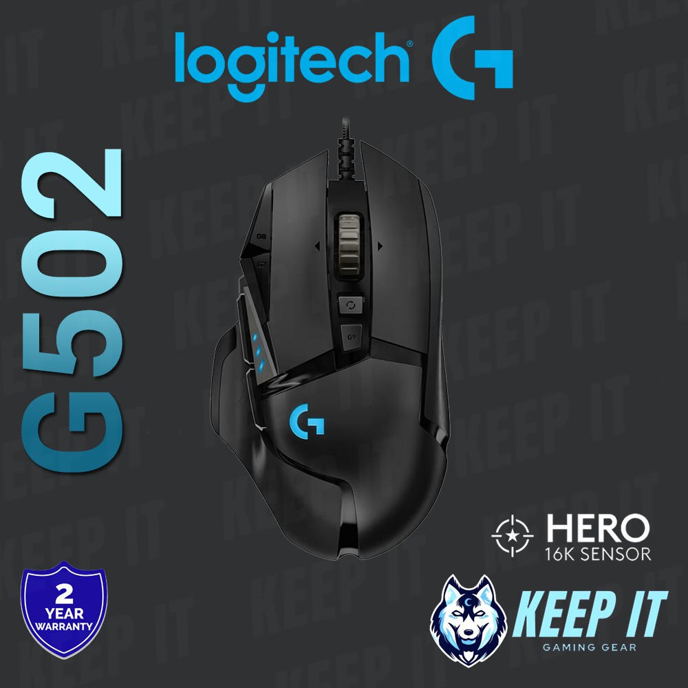 Logitech G502 Hero High Performance Gaming Mouse 25600 DPI (เมาส์เกม ...