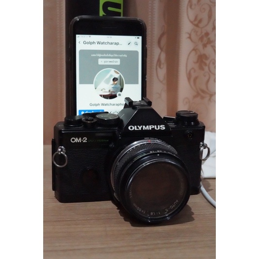 กล้องฟิล์ม มือสอง มือ 2 Olympus OM2 SPOT/PROGRAM + แถมสายคล้องกล้อง ...