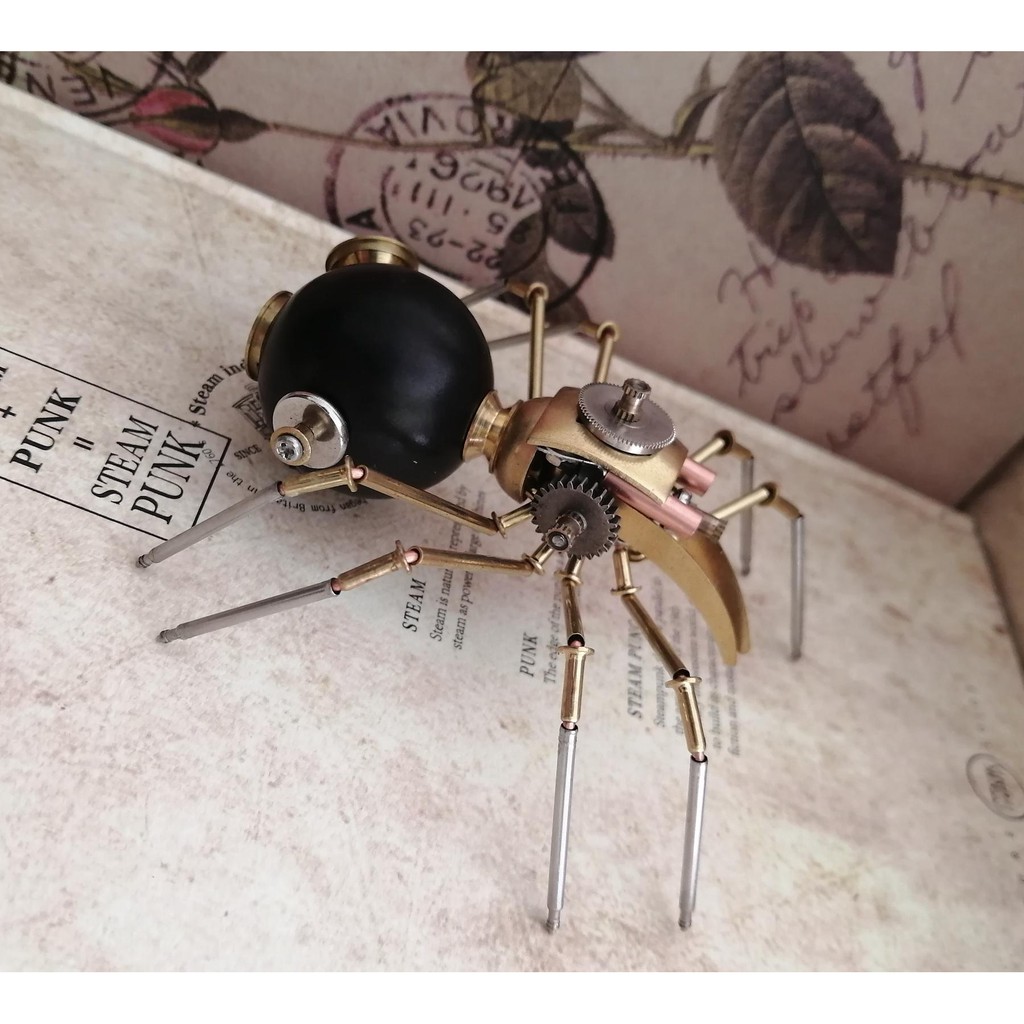 [ผลิตภัณฑ์ให้ม] Steampunk style mechanical insect spider all handmade ...