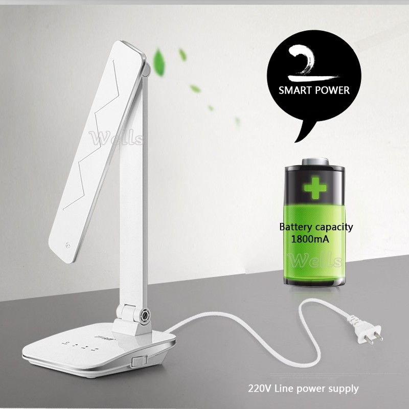 ☃led Table Lamp Rechargeable Portable Adjustable Desk Lamps foldable ...