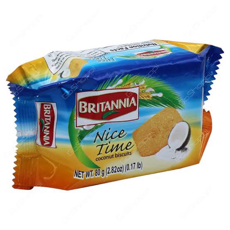 Britannia Nice Time Coconut Biscuit 80g | Shopee Thailand
