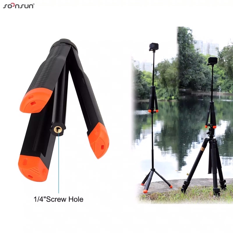 Floating Tripod for GoPro Hero 10 9 8 7 6 5 Selfie Stick for DJI OSMO ...