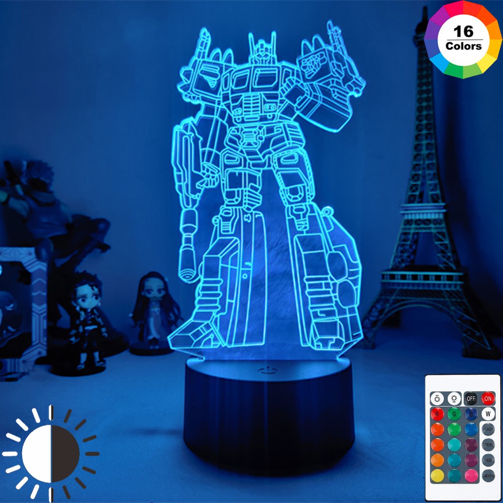 3D Cool Transformers Character Boy Gift Gundam Figure Illusion Desk ...