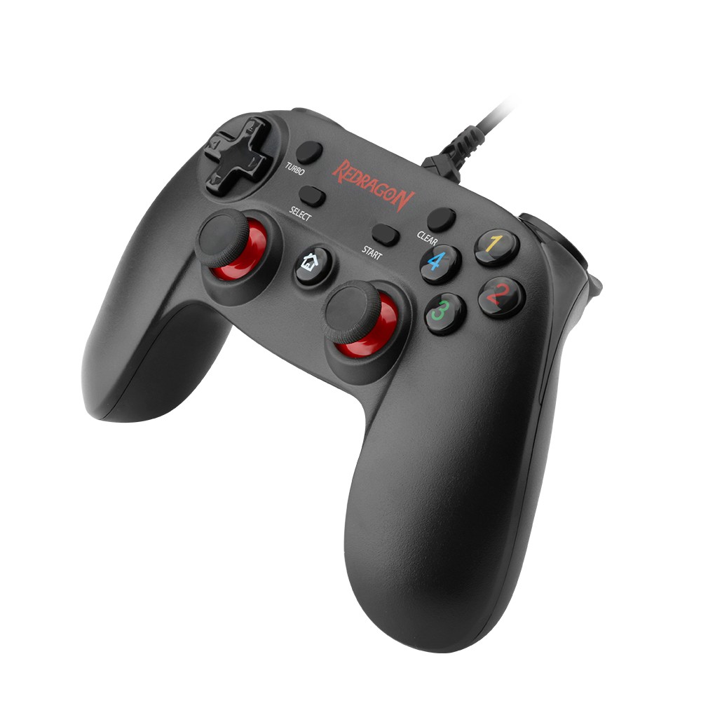 เกมคอนโซล：Redragon SATURN G807 Gamead,Wired C Game Controller,Joystick ...