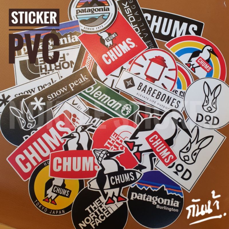 Sticker The North Face waterproof สติ๊กเกอร์กันน้ำ camping outdoor️ ...