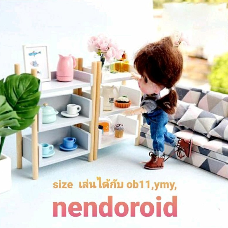 โมเดลห้อง สเกล 112 พร้อมส่ง เล่นกับ ลาติ OB11 ด๋อย Q pocket บ้านตุ๊กตา บ้านจิ๋ว DIY ห้องนอน ฉาก ...