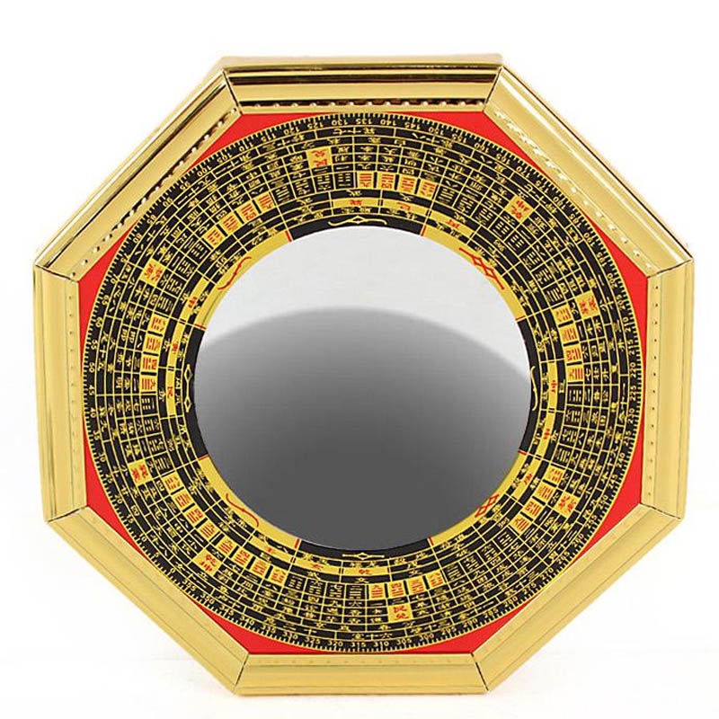 Gossip mirror home จี้ประตู Tai Chi เว้ากระจกนูน home gate Jiugong ...