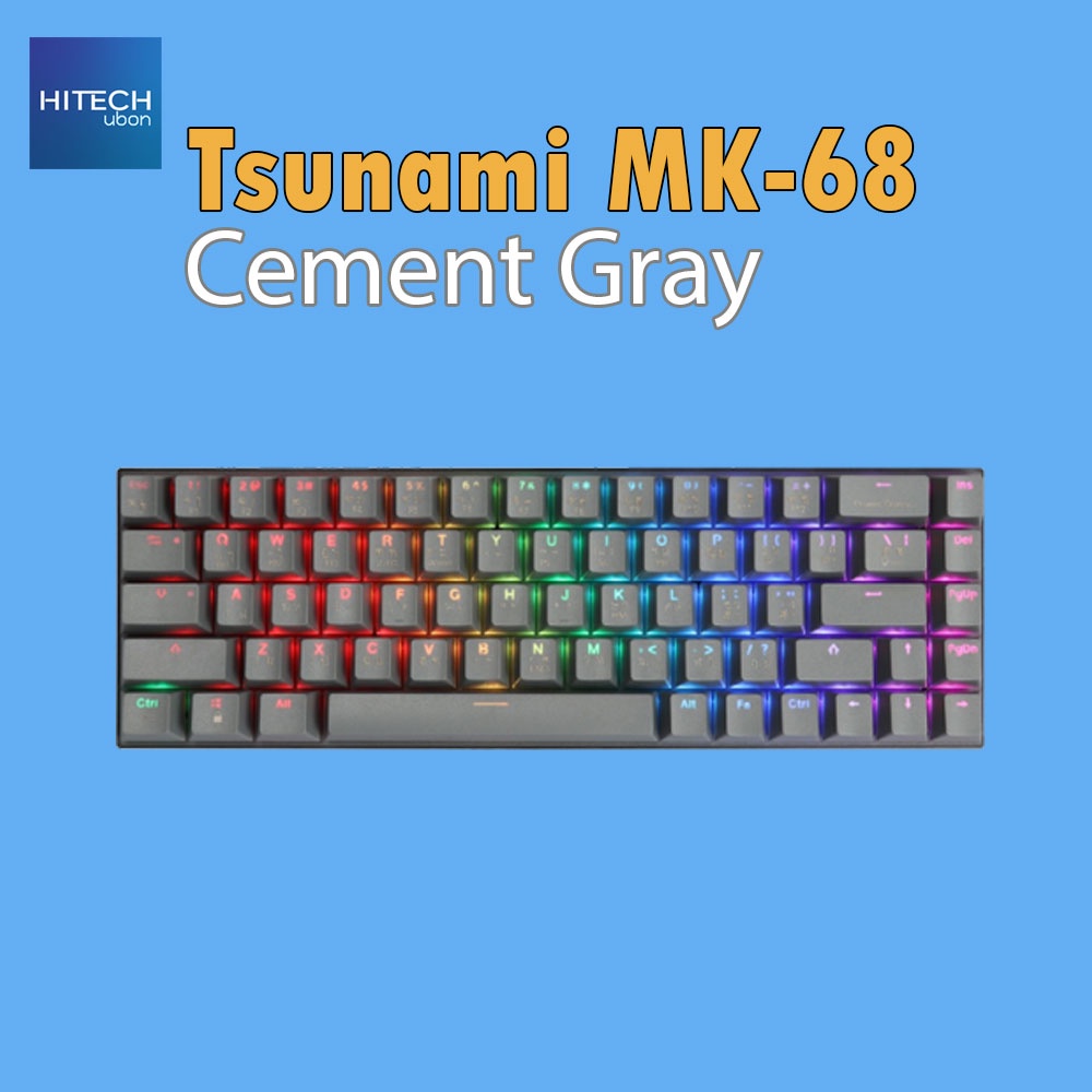 ประกัน 2ปี Tsunami-MK68 Keyboard 86 key mechanical gaming Blue switch ...