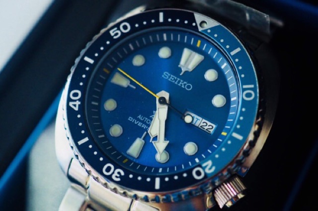 Seiko Turtle Blue Lagoon limited edition used like new - meedeekorn ...