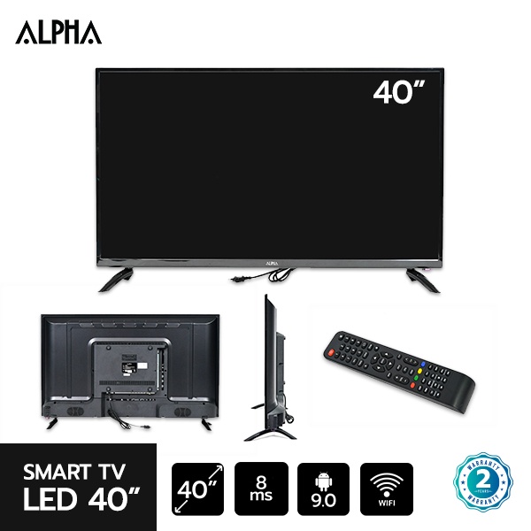 ALPHA SMART TV LED ขนาด 40นิ้ว แอนดรอย11 รุ่น LWD-395 AA รับประกัน 2 ปี ...