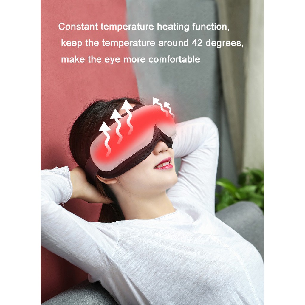 เครื่อวนวดประคบร้อนรอบดวงตา Smart Hot Compress Air Pressure Vibration ...