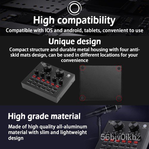 LeKD ⚡In Stock⚡V8/V8 pro/F9 Sound Card Audio USB Headset Microphone ...