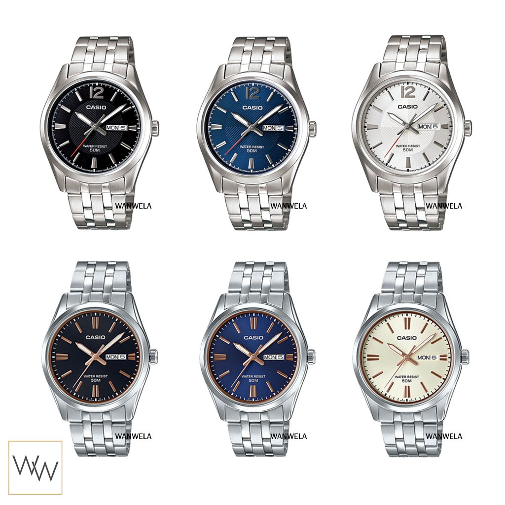 โค้ด 10FASH120 ลดเพิ่ม 120ของแท้ นาฬิกาข้อมือ Casio ผู้ชาย รุ่น MTP ...