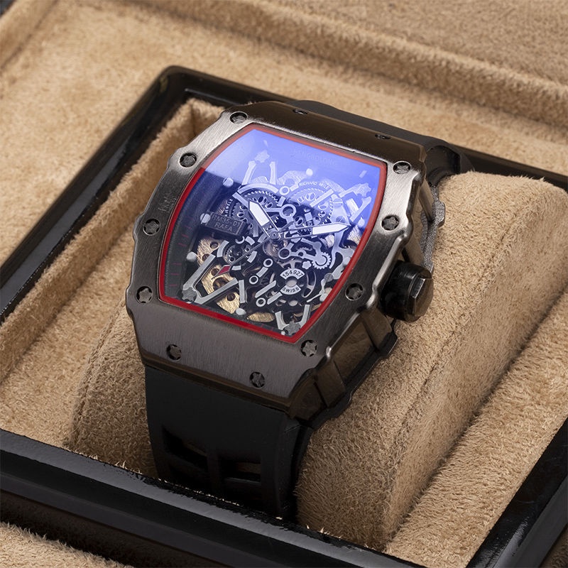 Richard Men s Automatic Mechanical Watch Hollow Miller RM นาฬิกาผู้ชาย ...