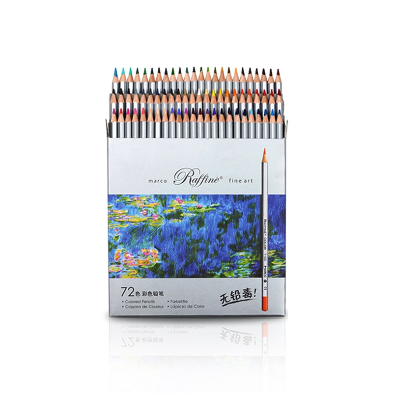 MARCO 7100 Prismacolor Wood Colored Pencils 72 Oil Carton Iron box ...