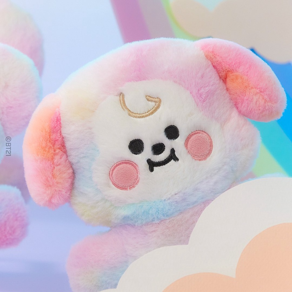 BT21 พร้อมส่ง ตุ๊กตา เรนโบว์ BABY RAINBOW FLAT FUR - myeongnang - ThaiPick