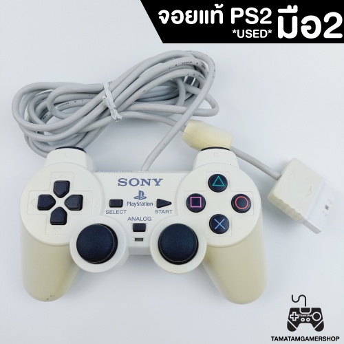 *พร้อมส่ง*จอยแท้PS2 สีขาวมือสอง SONY PS2 Controller Dualshock2 *USED ...