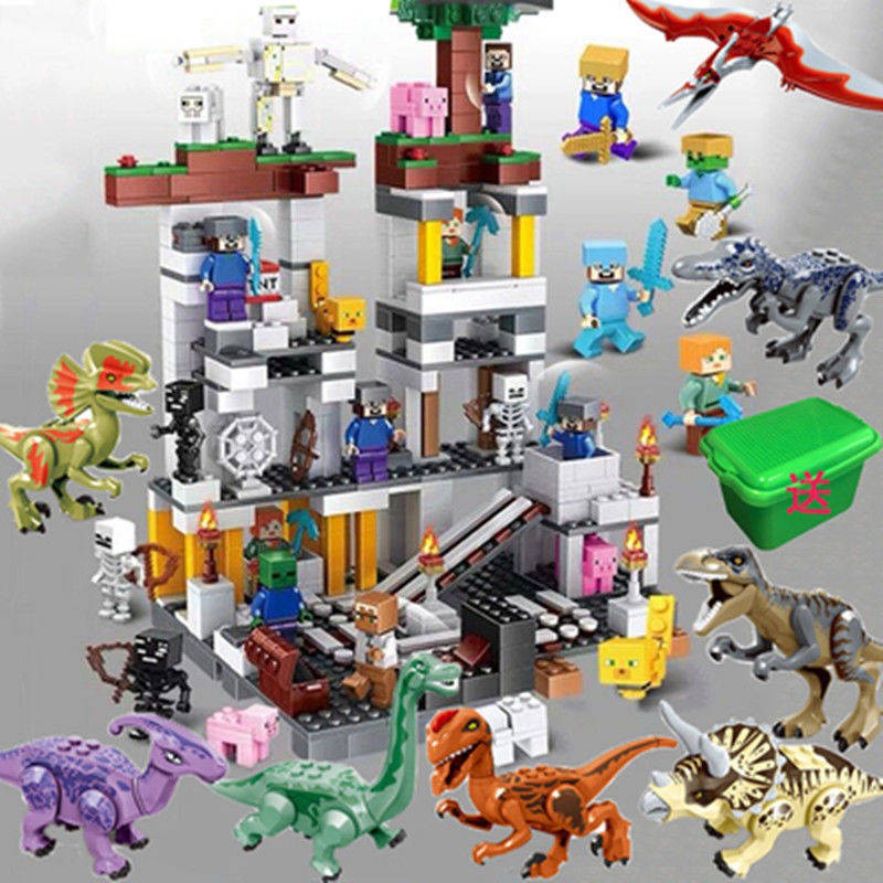minecraft/ ใช้งานร่วมกับ Lego Dinosaur Building Block Toy Jurassic Park ...