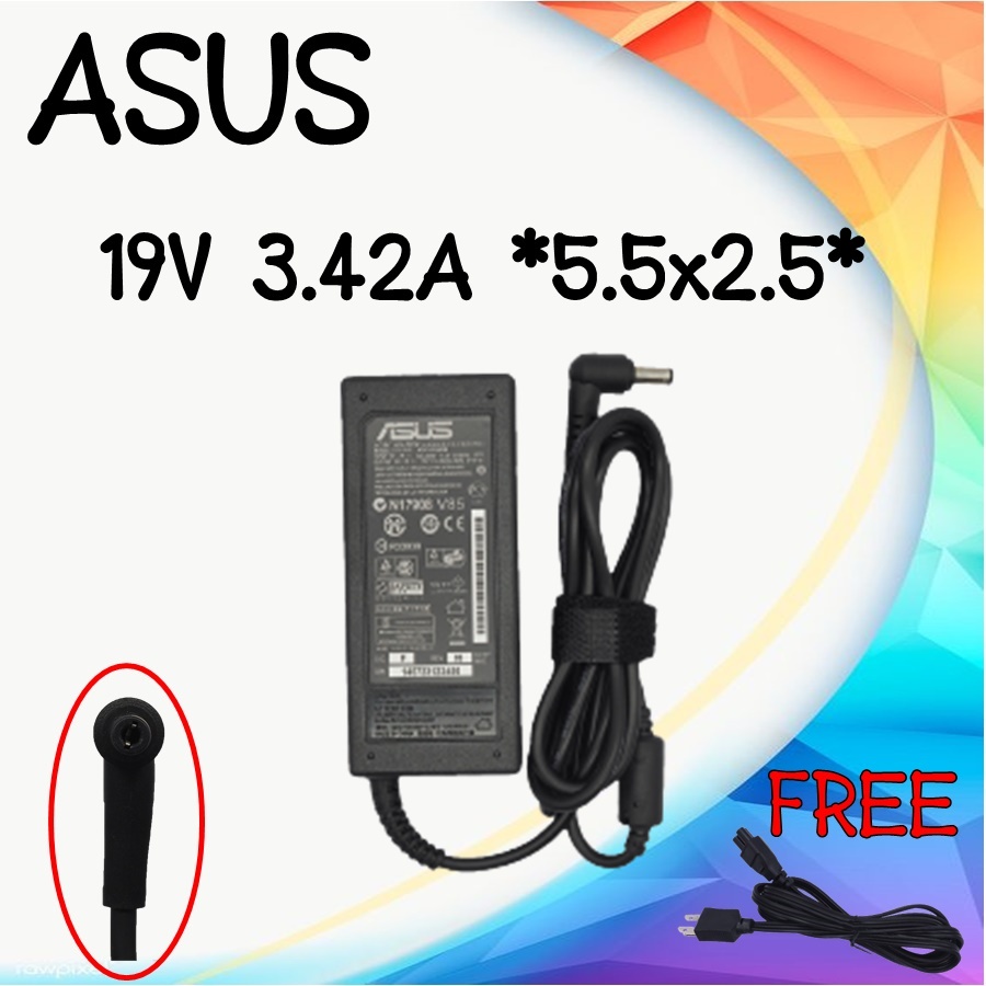 ADAPTER ASUS 19V 3.42A 5.52.5 อะแดปเตอร์ ASUS 19V 3.42A 5.52.5 - tdzeershop - ThaiPick