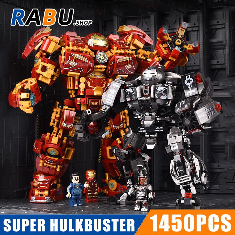[Ready stock] compatible Lego Iron Man model kids toys Hulkbuster mecha ...